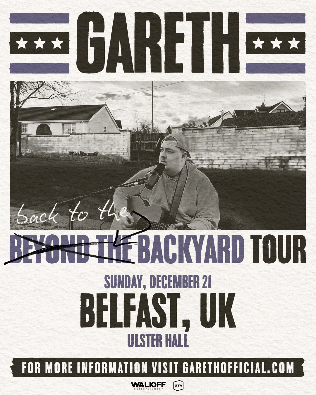 GARETH ‘BACK TO THE BACKYARD TOUR’ ANNOUNCED FOR ULSTER HALL, BELFAST ...