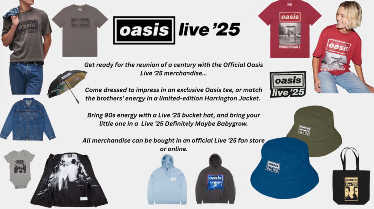 Get ready for the Oasis shows with official Live 25 merchandise – R o c ...