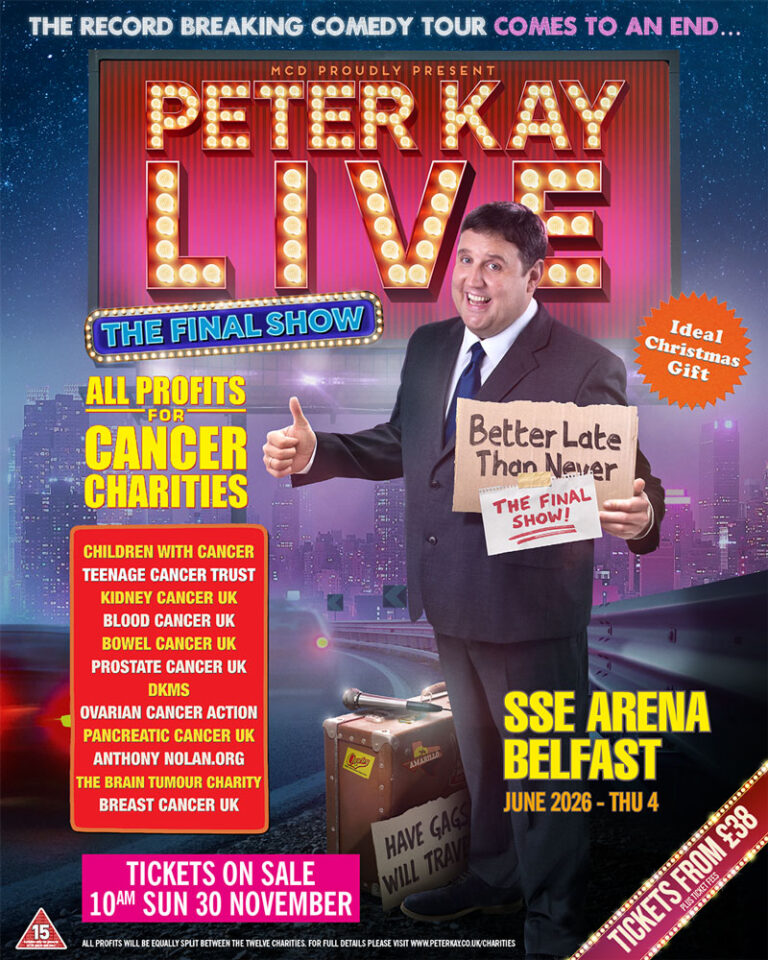 PETER KAY ANNOUNCES FINAL ARENA SHOWS FOR 2026 – ALL PROFITS TO 12 ...