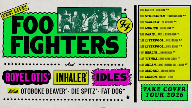 Foo Fighters announce 2026 UK & Europe ‘Take Cover’ tour dates… – R o c ...